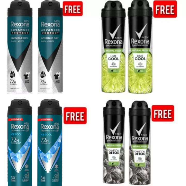 [BUNDLE OF 2] Rexona Men Deodorant Spray | Lazada PH