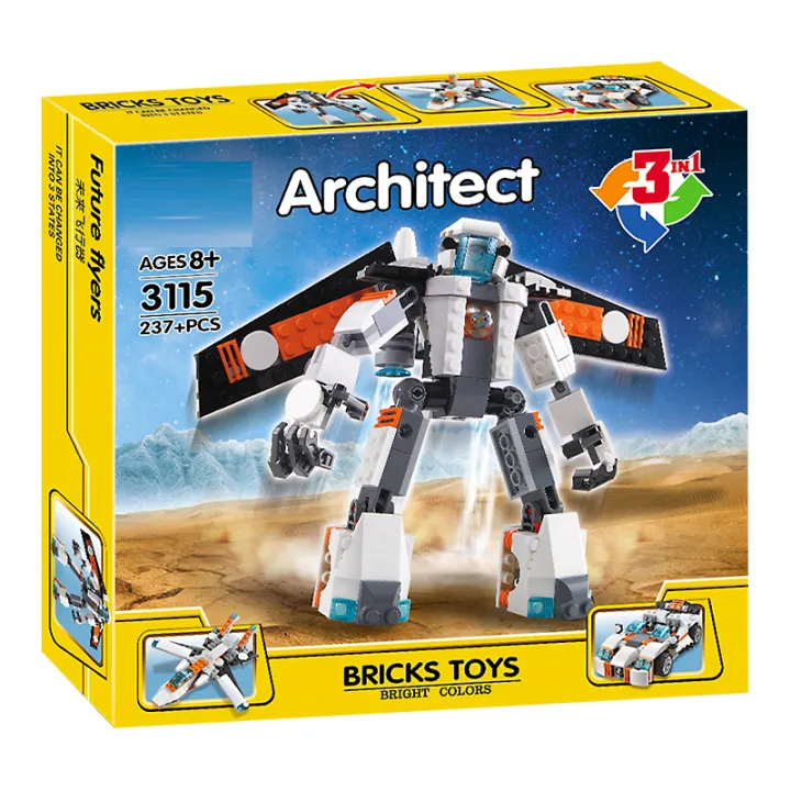 LELE BROTHER | 3-in-1 Future Vehicle Robot Building Toy | Lazada PH