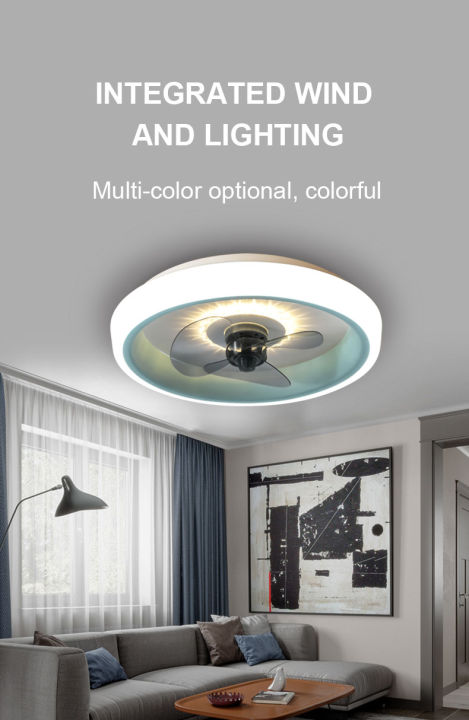 Bright Ceiling Fan With Light Strong Wind Dc Moter Ceiling Fan 6 Speeds ...