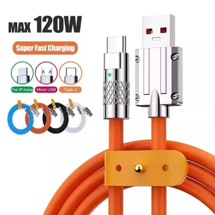 Kabel Data 6a 120w Fast Charging Kabel Micro Dan Tipe C | Lazada Indonesia