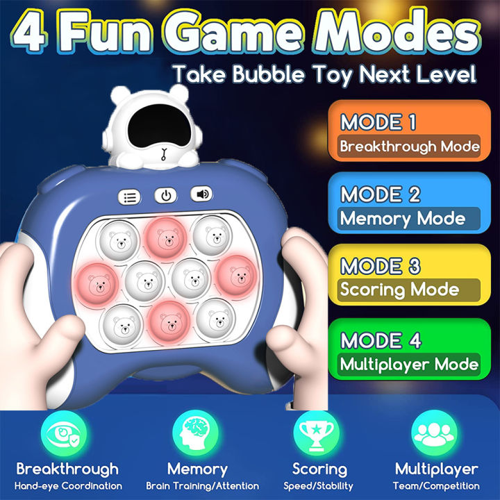 Quick Push Pop Game V2 Focus Memory Training Sensory Fidget Toys for ...