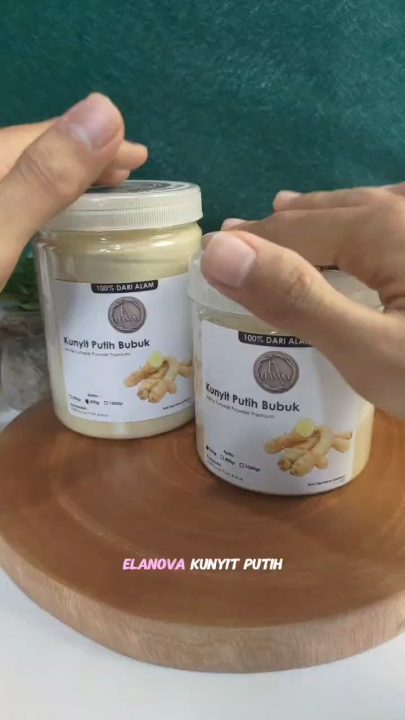 ELANOVA KUNYIT PUTIH BUBUK 400G WHITE TURMERIC POWDER KUNIR PUTIH ...