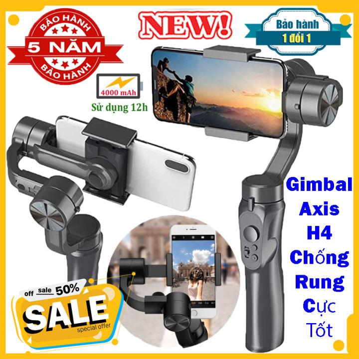 Gimbal Chống Rung Điện Thoại 3-Axis H4, Tay Cầm Chống Rung Cho Máy Ảnh ...