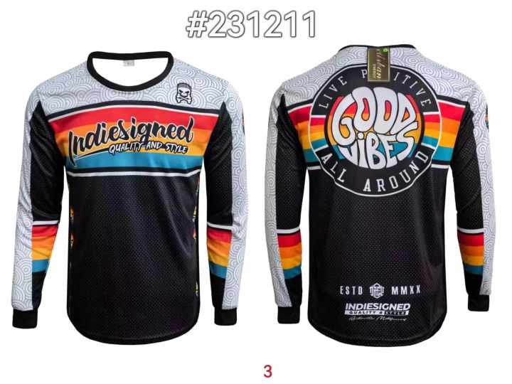 INDIESIGNED LONGSLEEVE MOTORCYCLE JERSEY IN FULL SUBLIMATION PRINT ...