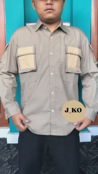 BAJU KEMEJA LAPANGAN TACTICAL LENGAN PANJANG / KEMEJA TACTICAL PDL | Lazada Indonesia