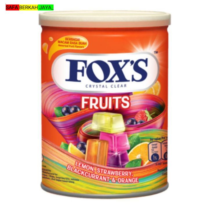 FOX'S Crystal Clear Fruits Permen Kaleng 170 g | Lazada Indonesia