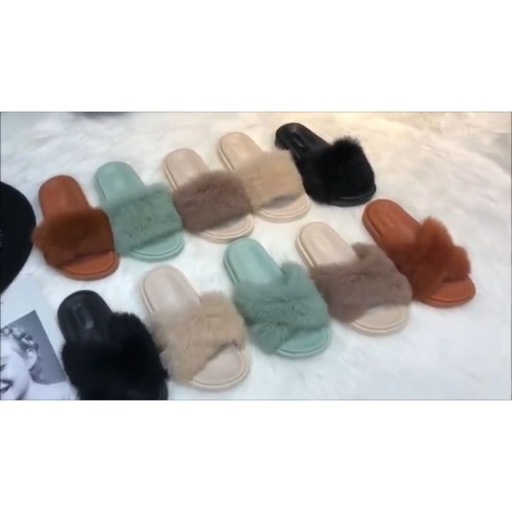 Sheii รุ่นใหม่ รองเท้าแตะแฟชั่นน้องขนนิ่ม สีสวยละมุน แมทช์ลุคไหนก็ ...