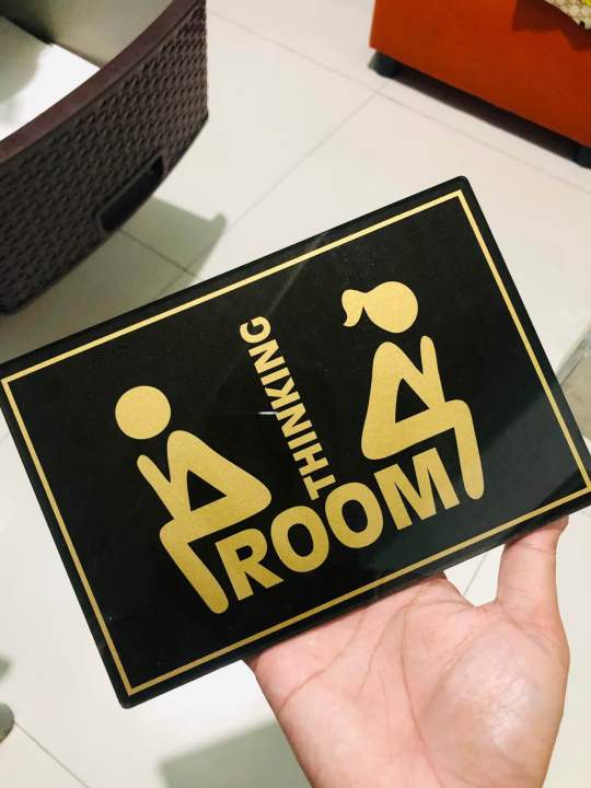 Acrylic signage thinking room | Lazada PH