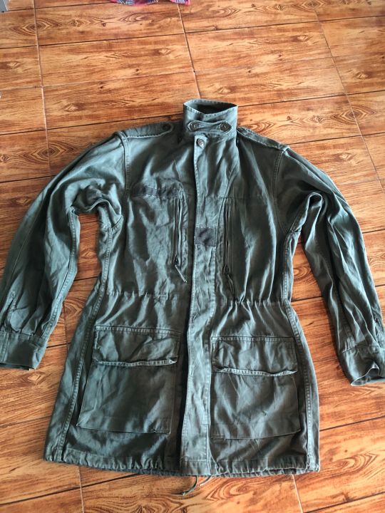 เสื้อแจ็คเก็ตวินเทจทหาร 92 FRENCH ARMY U.G.E.C.O PARIS 1977 FRENCH ARMY ...