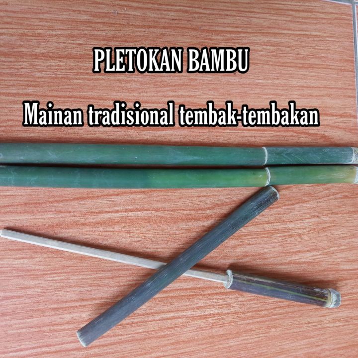 Mainan tradisional Pletokan bambu Pistol Tembakan Bambu | Lazada Indonesia