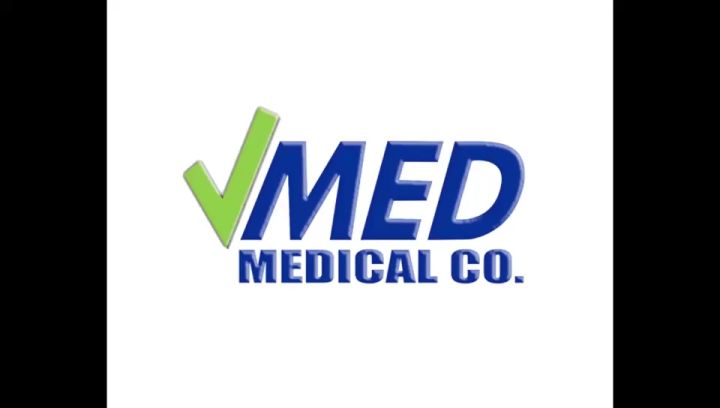 VMED High-Quality 10 Level Adjustable Aluminum Quad Cane with Automatic ...