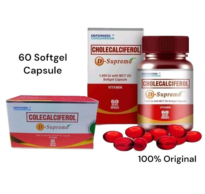 D-supreme 60 Softgel COLECALCIFEROL Vitamin D Supreme | Lazada PH