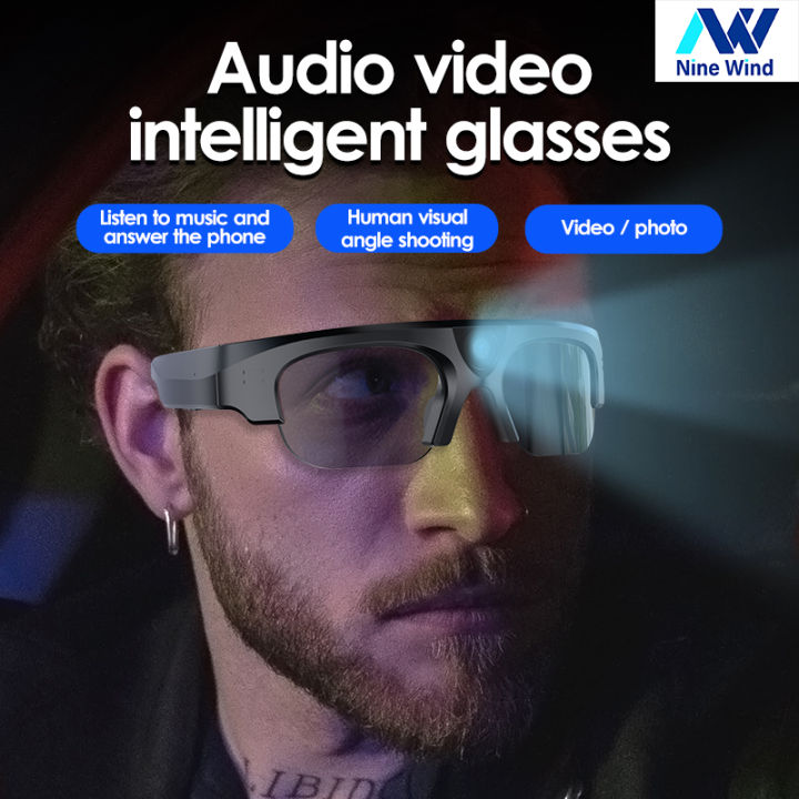 Nine Wind XV16 new DV bluetooth glasses can call and listen to music ...