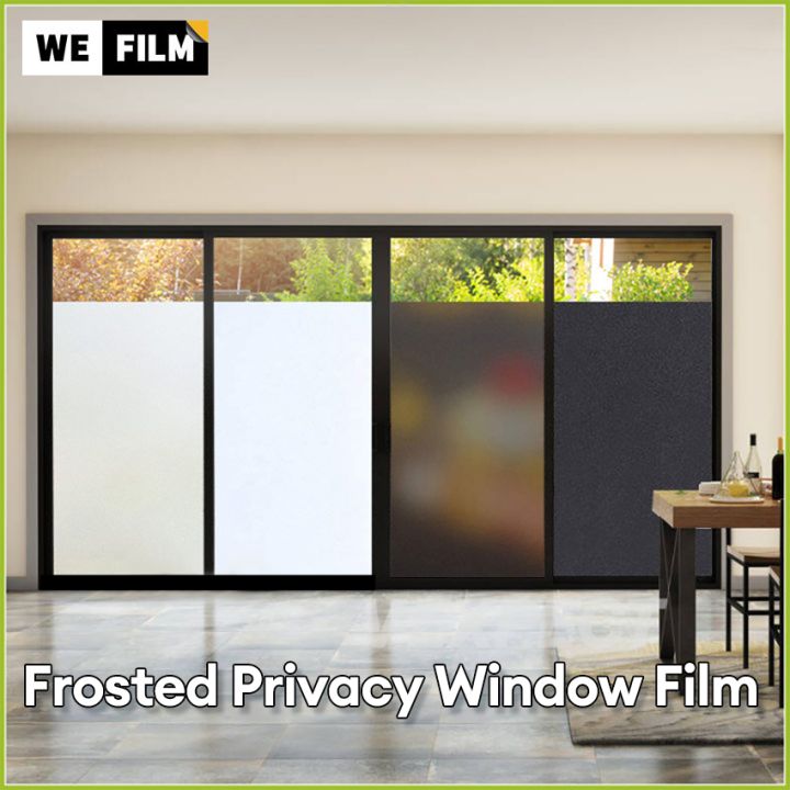 Window Sticker Frosted Privacy Film Anti-UV Heat Control Glass Stickers ...