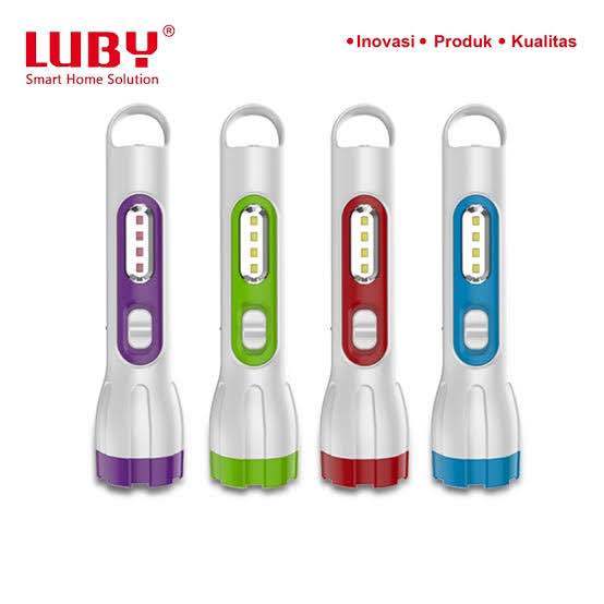 Luby L-8908 Senter Tangan LED / Emergency LED L8908 Rechargeable Cahaya ...