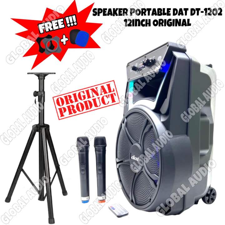 Speaker Portable Wireless Dat DT 1202 Original 12 inch Bluetooth - USB ...