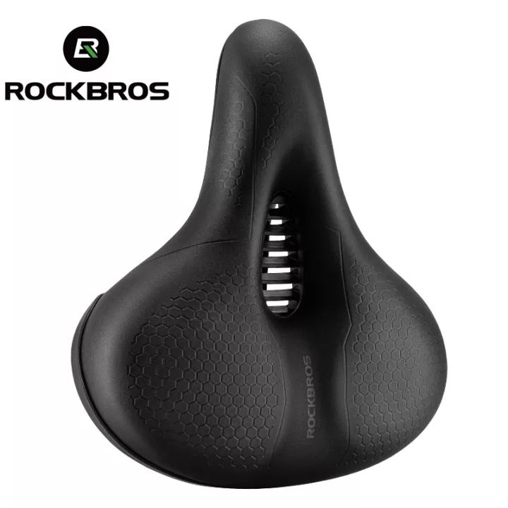ROCKBROS Bicycle Saddle High Elasticity Memory Foam Shock Absorbing Bike Saddle Waterproof PU ...