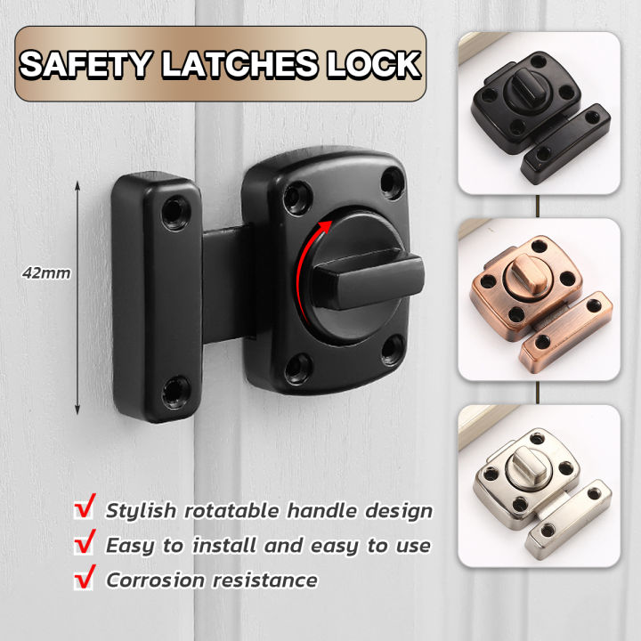 M.G Gate Latch Slide Bolt Latches Lock Zinc Alloy Safety Door Locks ...