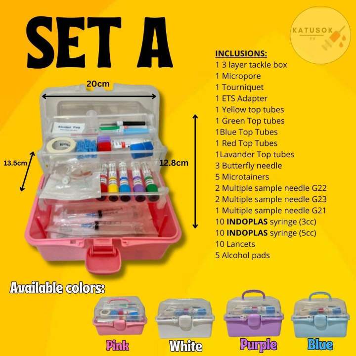 3 Layer Phlebotomy Kit Medtech Complete Set | Lazada PH