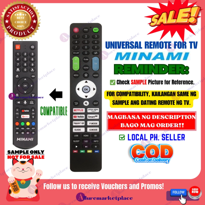 Minami Smart TV Remote Ready to Use Universal [**Mag Basa B4 Umorder ...