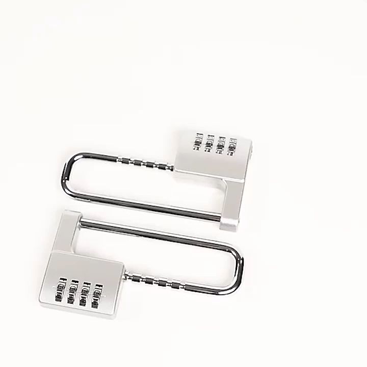 Extra Long Padlock 4 DIGIT Combination Padlock Long Shackle Padlock ...