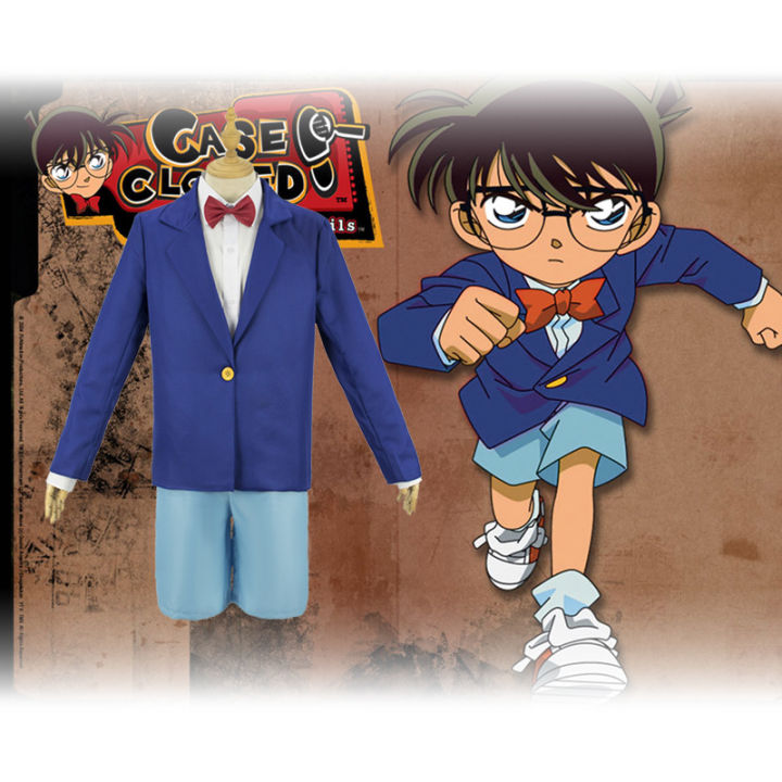 Detective COS Conan Clothes Male CHILDREN'S Costume Kidd Adult Uniform ...