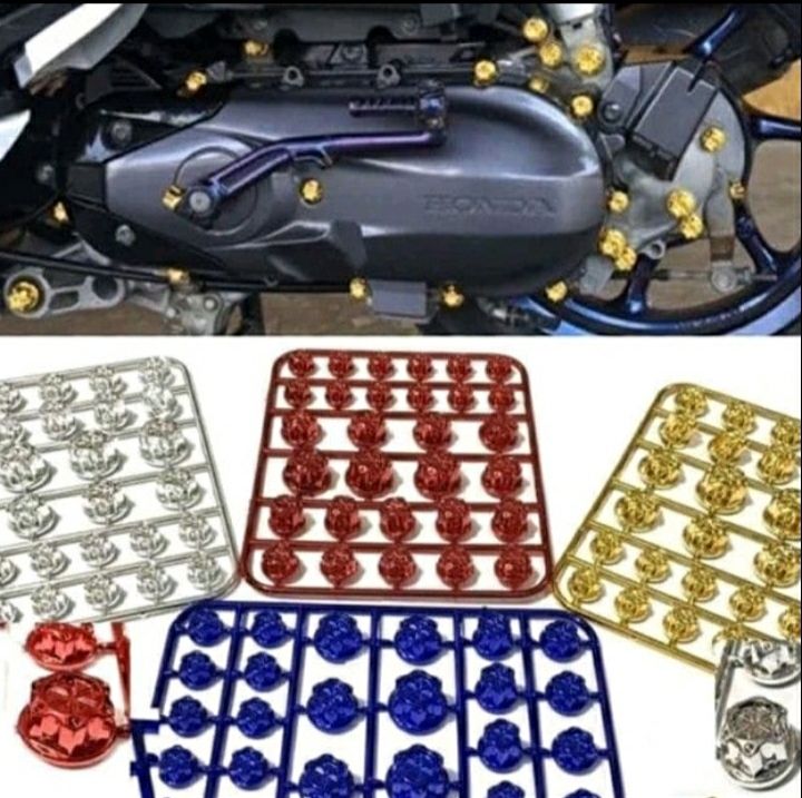 Baut monel tutup baut variasi motor Honda matik Beat Vario Scoopy Nex ...