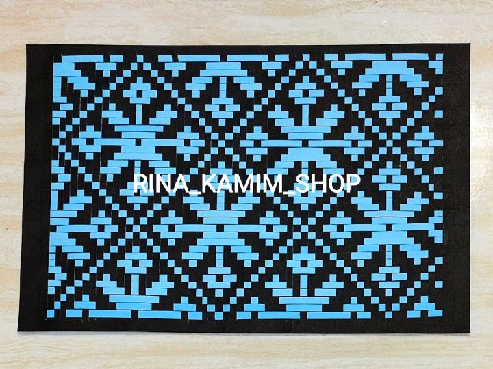 Prakarya anyaman kertas sudah jadi ukuran F4 lebar 0.5cm | Lazada Indonesia