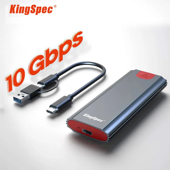 KingSpec M2 SSD Enclosure NVMe USB3.1 Gen 2 10Gbps PCIe SSD Box for M.2 ...