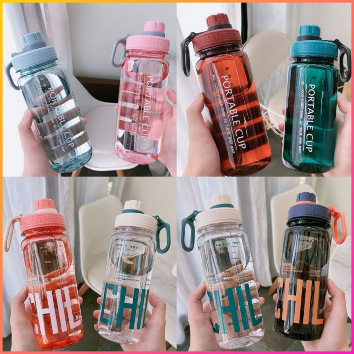 [Ready Stock] 1000ml Korean-style Plastic Water Bottle Sports Bottle ...