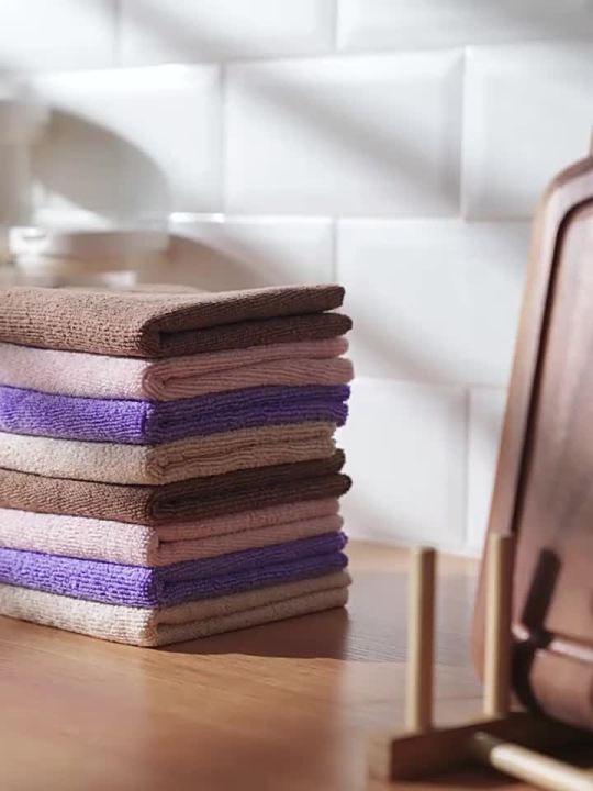 Maryya Rag Set 4 Slice into Dishcloth Multi-use towel Water Absorption ...