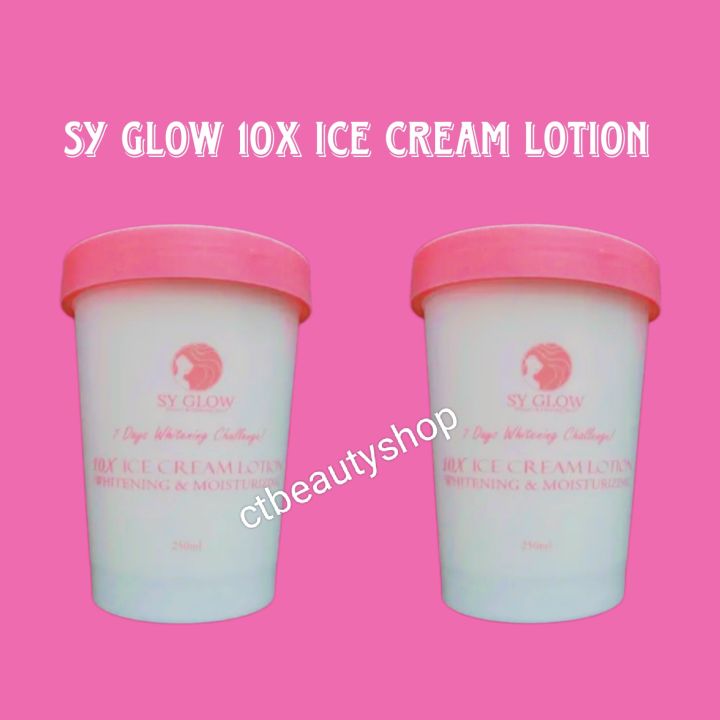 SYGlow Sy Glow 10x Ice Cream Lotion Whitening and Moisturizing Buy 1 Take 1 | Lazada PH
