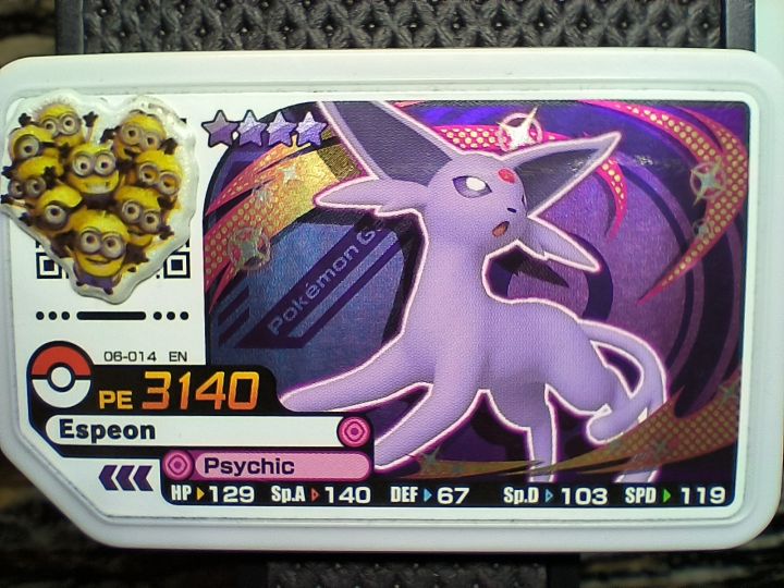 Original 4 stars Pokémon Gaole Disc 06-014 Espeon Pokémon Gaole Disk ...
