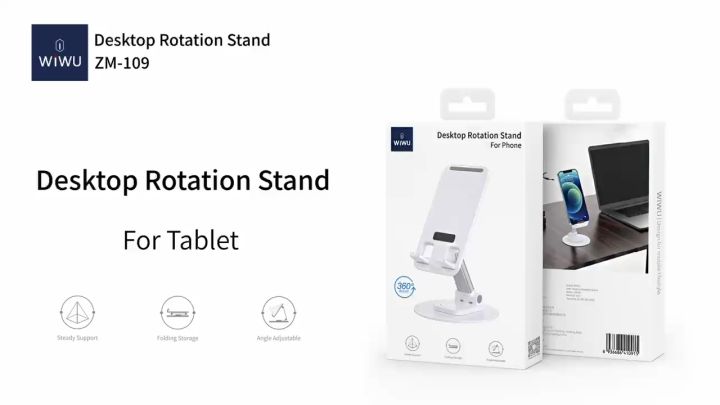 Giá kệ đỡ Wiwu Desktop Rotation Stand ZM-109 cho Smart Phone , Tablet máy tính bảng nhỏ gọn ...