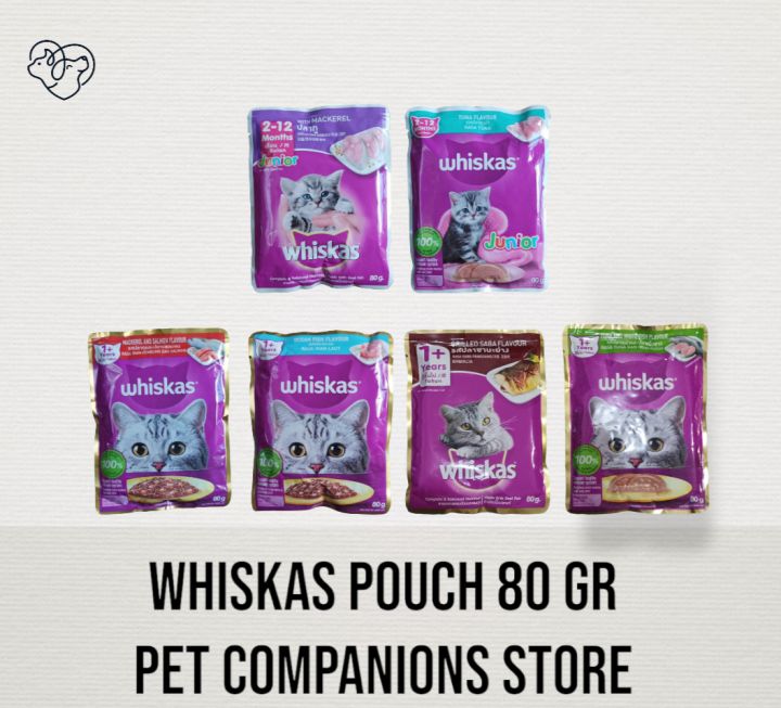 Whiskas Kitten & Adult Pouch 80 gr || Makanan Basah Wetfood Kucing ...
