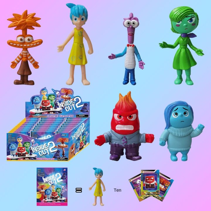 24Pcs Inside Out 2 Figure Anime Joy Sadness Angry Action Figurine ...