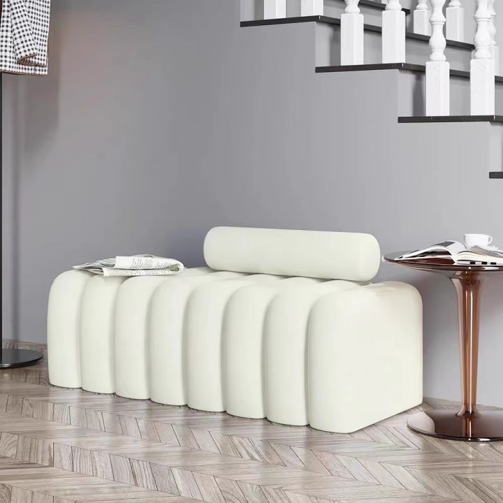 INS Creative Reception Street Clothes Sofa Scandinavian Bench Cloakroom ...