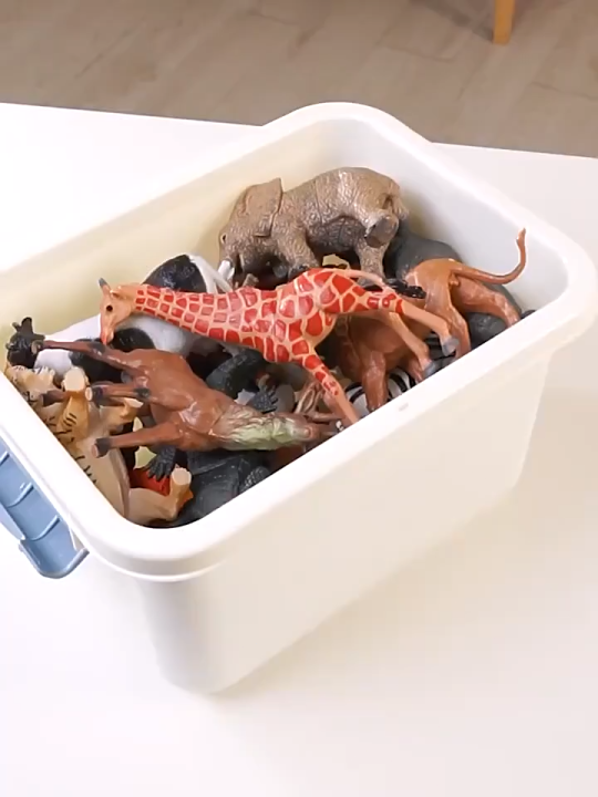 Animals Set 51pcs Kids Animals Play Set With Storage Box Educational ...