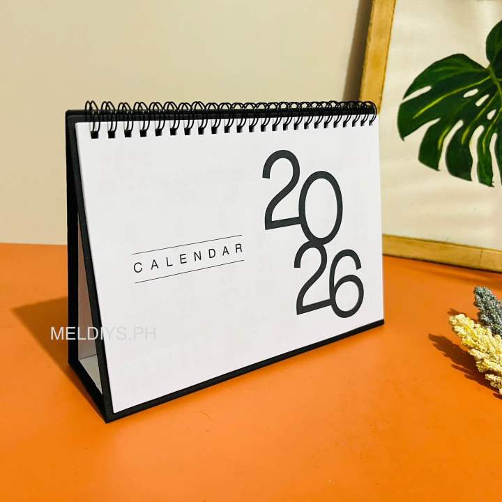 Minimalist Hardbound Desk Calendar Year 2026 / 3-Design | Lazada PH