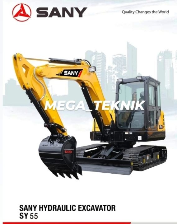 NEW..EXCAVATOR ALAT BERAT SANY SY 55U KONDISI BARU | Lazada Indonesia