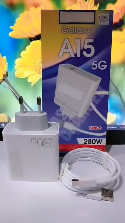 Charger SAM Galaxy A15 5G 280W Fast Charger Support Fast Charging ...