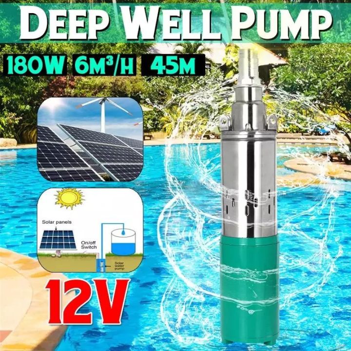Solar Water Pump 12V Submersible Water Pump Solar Energy Deep Well Pump DC Pump Impeller Pump ...