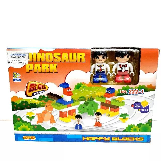 D-001 Dinosaur Park Happy Blocks 45pcs. | Lazada PH