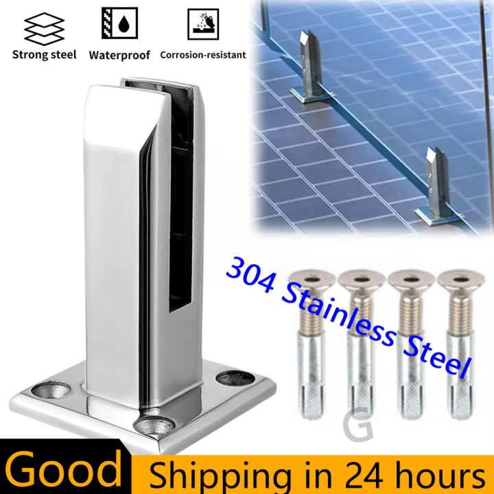 【Buy More & Save】Glass Clip 304 Stainless Steel Outdoor Swimming Pool ...