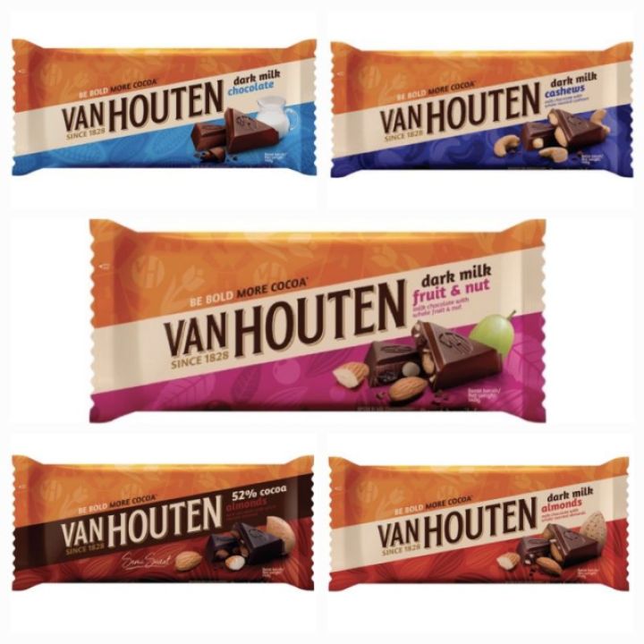 Van Houten Dark Chocolate Bar 140g | Lazada PH
