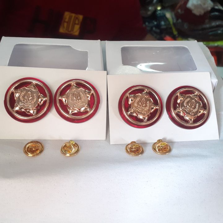 monogram satpam kuning emas dasar mika crylic miror | Lazada Indonesia