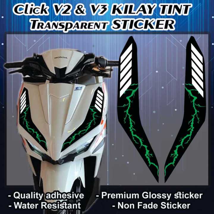 honda click 150 / 125i V2 / V3 Transparent Kilay Tint | Lazada PH