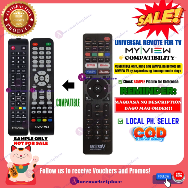 MYVIEW TV Remote Ready to Use Universal [**Mag Basa B4 Umorder ...