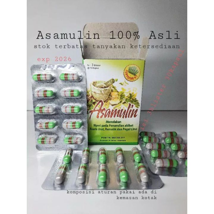 Kapsul Asamulin isi 30 Kapsul | Lazada Indonesia
