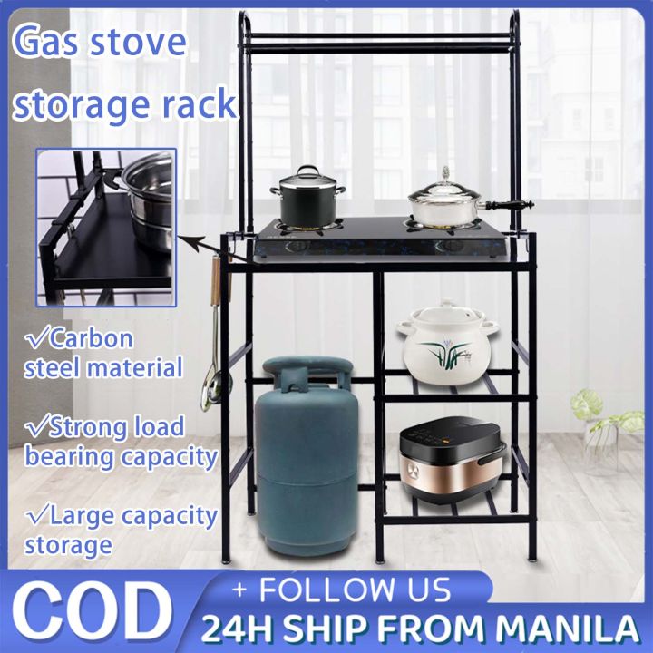 Gas Stove Rack Stand with LGP Roller Upgrade Kitchen Organizer Storage ... Gas Stove Rack Stand with LGP Roller Upgrade Kitchen Organizer Storage ...